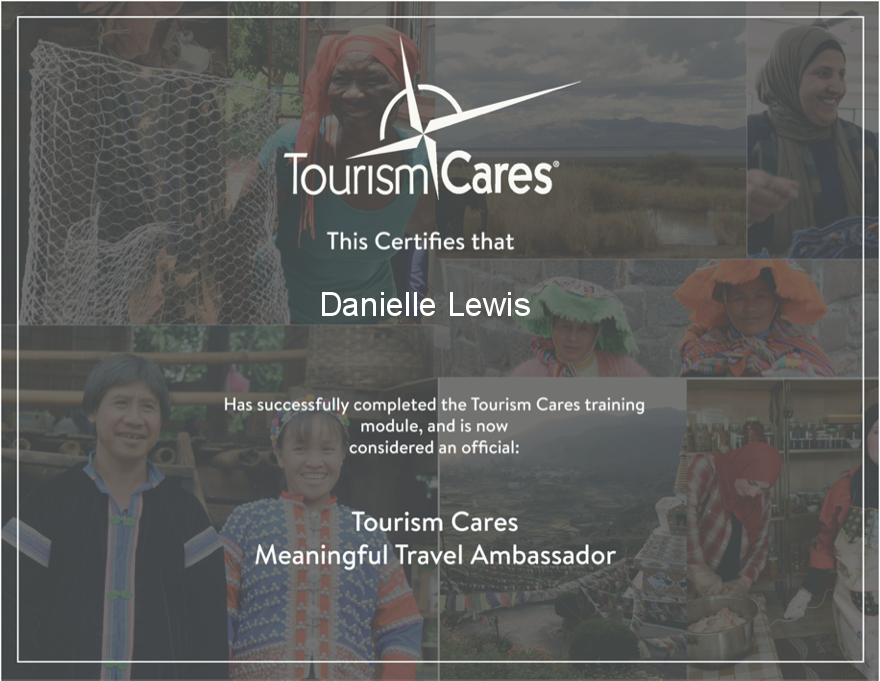 SelfishMe Travel - Tourism Cares Meaningful Travel Ambassador ...